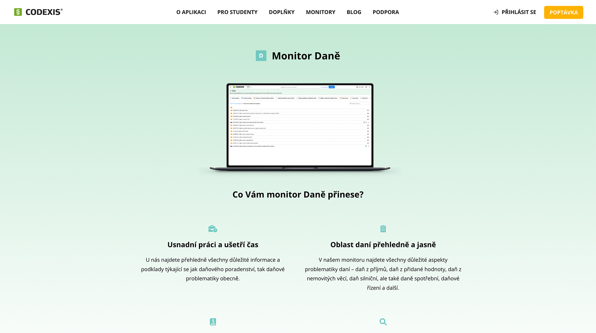 Monitor Daně - CODEXIS