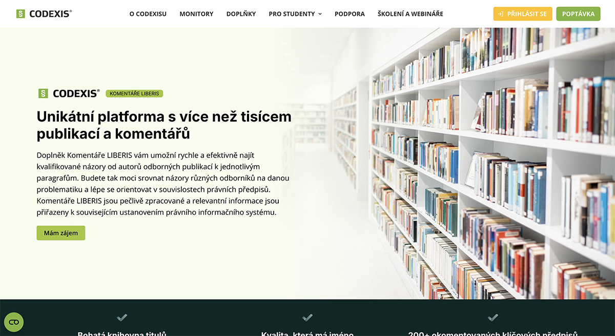 Komentáře LIBERIS - CODEXIS