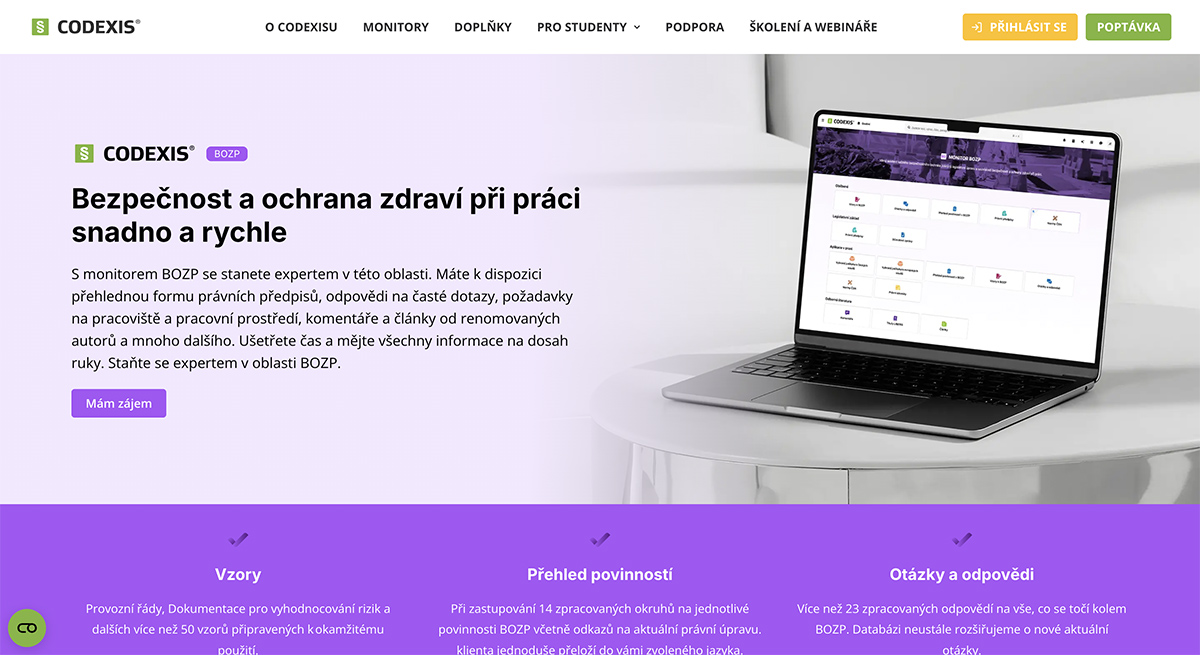 BOZP - CODEXIS