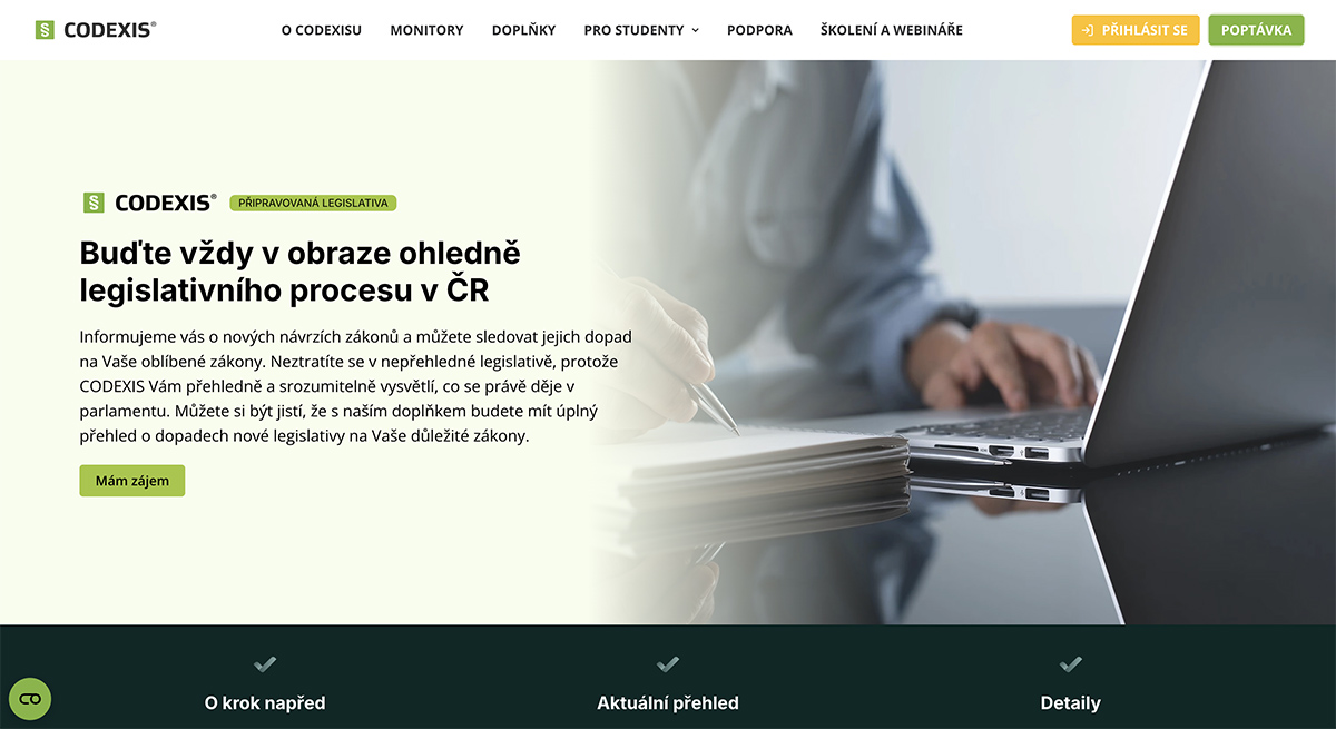 Připravovaná legislativa - CODEXIS