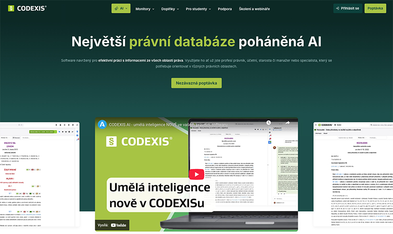 Nejlepší AI nejen pro právníky - CODEXIS